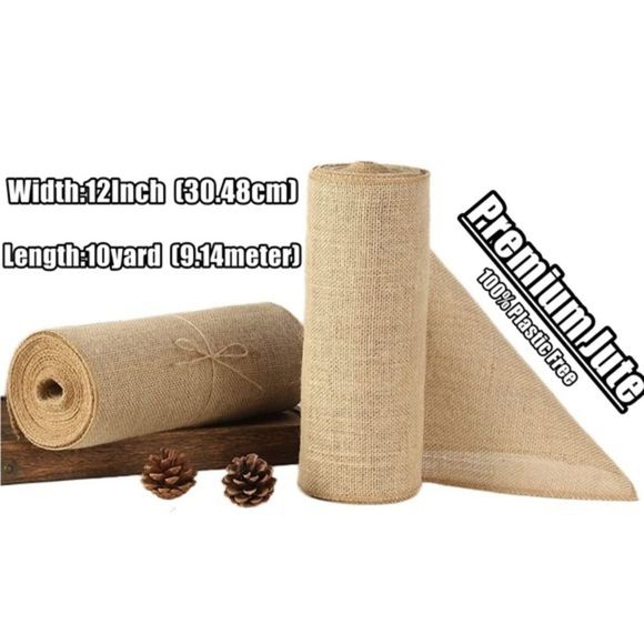 Amazon | Design | Premium Burlap Table Runners 2 Inches X1 Yards Rolls ...
